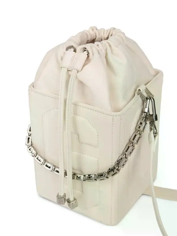 Gcds Logo-embossed Shoulder Bag - White