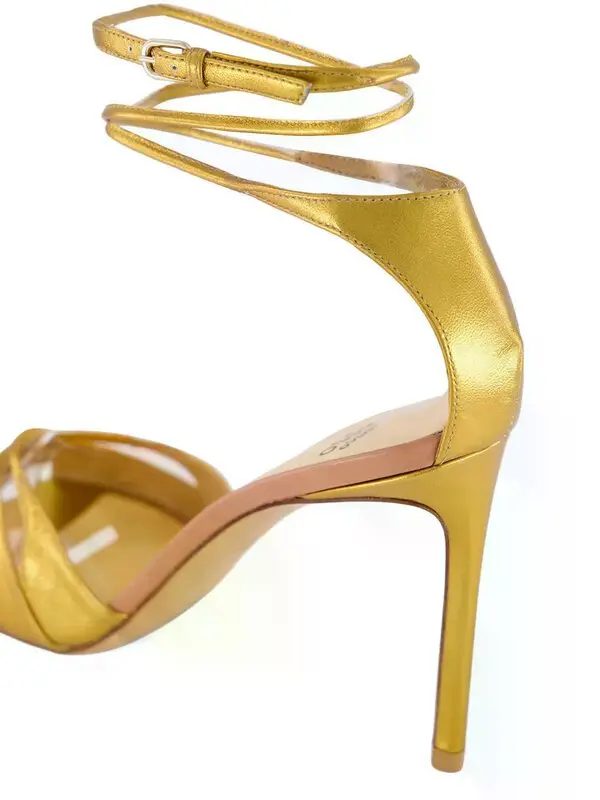 FRANCESCO RUSSO Laminated Buckle Sandals