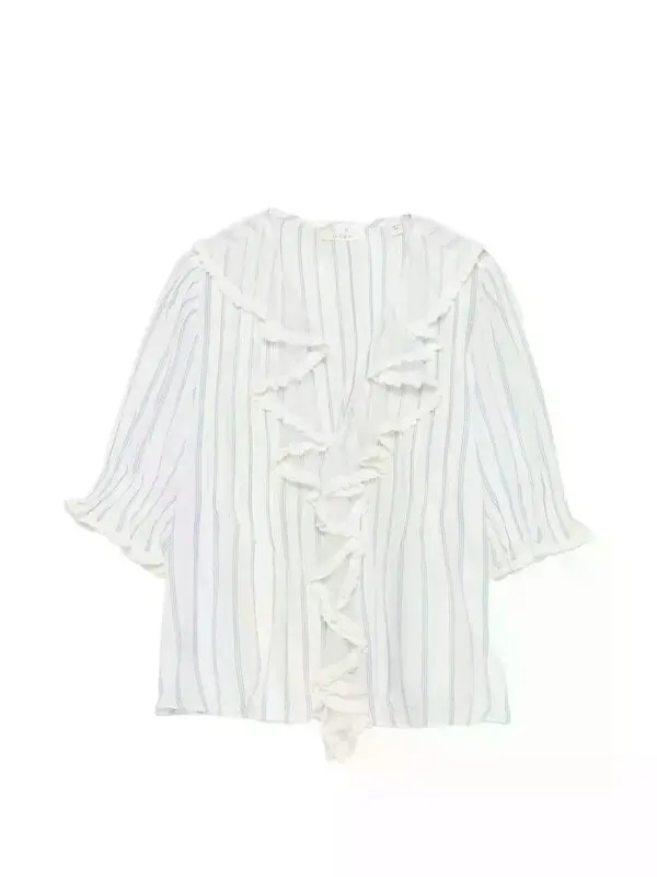 DÔEN Henri Striped Blouse - Neutrals
