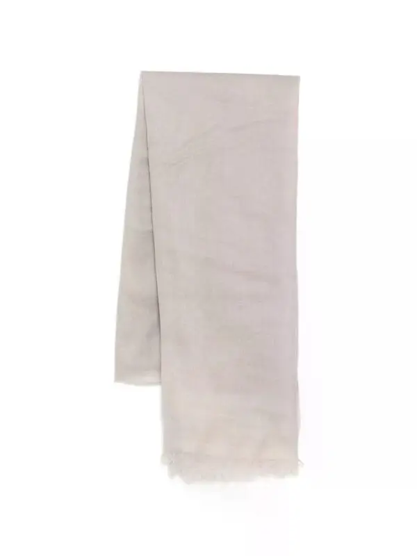 N.peal Frayed Scarf - Grey