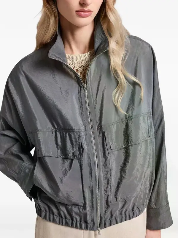 Peserico Flap-pocket Zip Jacket - Grey
