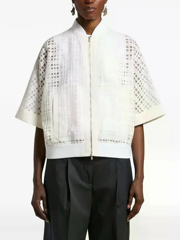 Peserico Grid Bomber Jacket