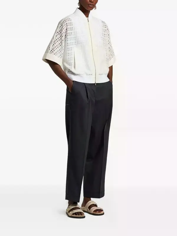 Peserico Grid Bomber Jacket