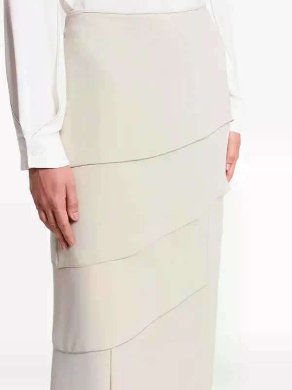 Peserico Tiered Maxi Skirt