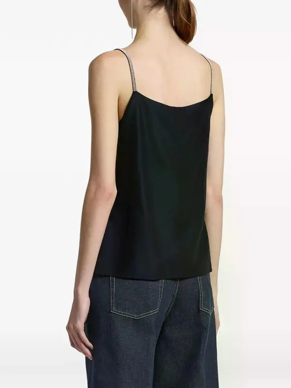 Peserico Sleeveless V-neck Top - Blue