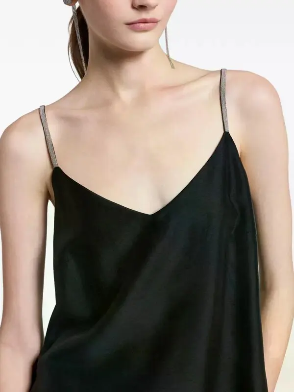 Peserico Sleeveless V-neck Top - Blue