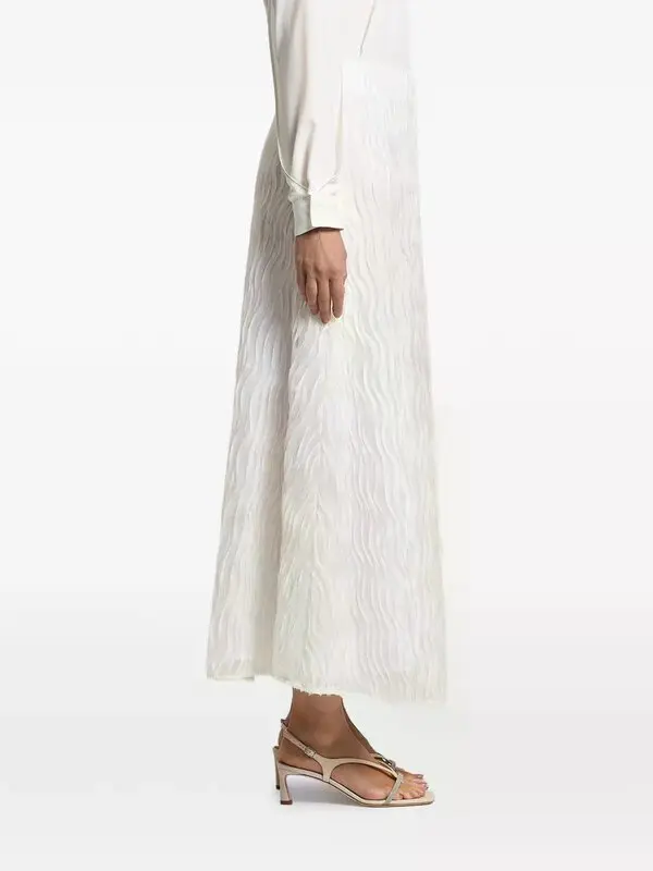 Peserico Ruffled Midi Skirt - Neutrals