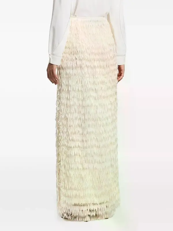Peserico Fringed Maxi Skirt