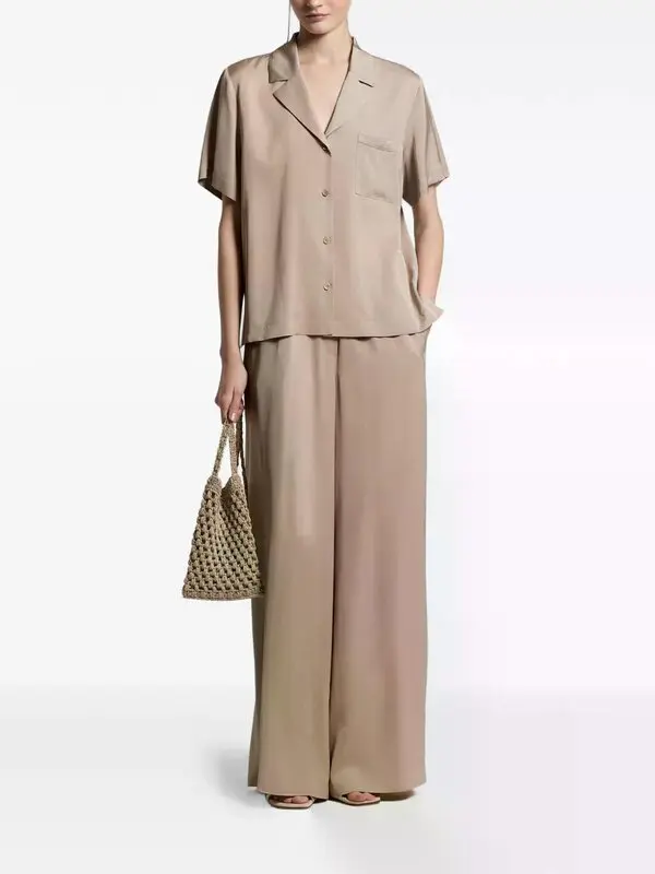 Peserico Short-sleeve Shirt With Pocket - Neutrals
