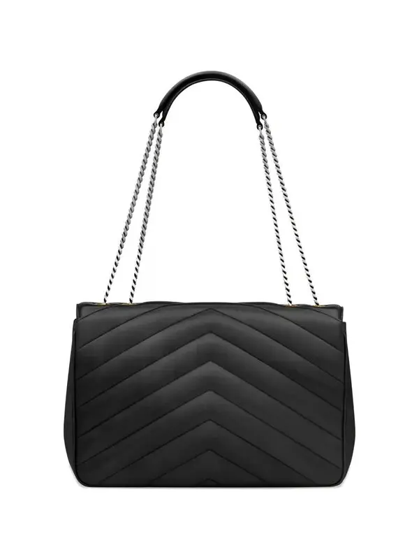 Saint Laurent Large Loulou Quilted Logo Shoulder Bag