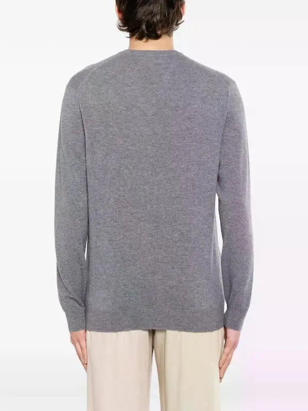 N.peal Burlington V-neck Jumper - Grey