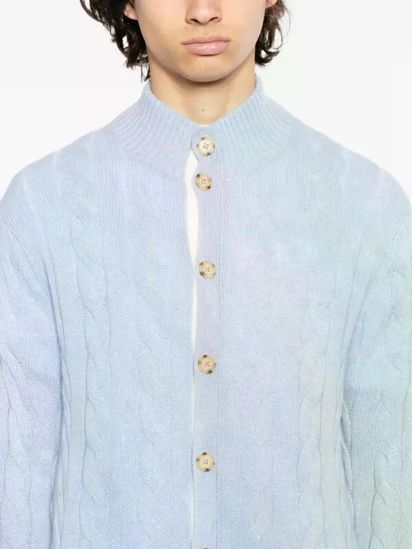 N.peal Jermyn Cable Cardigan