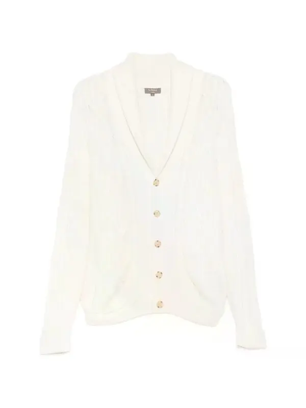 N.peal Cable Shawl Cardigan
