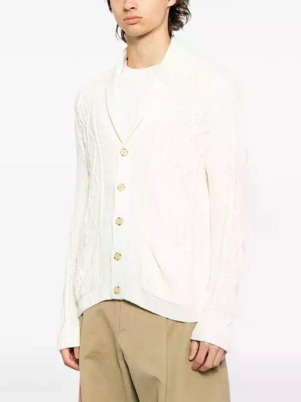 N.peal Cable Shawl Cardigan