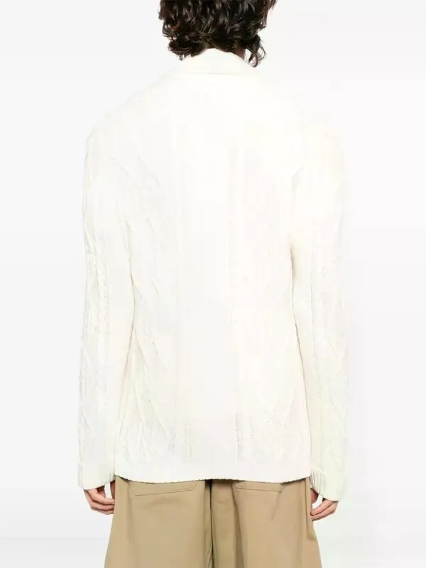 N.peal Cable Shawl Cardigan