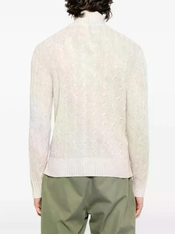 N.peal Cable Zip Cardigan