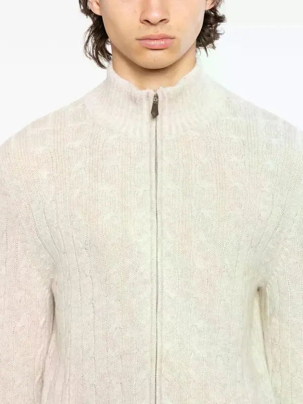 N.peal Cable Zip Cardigan