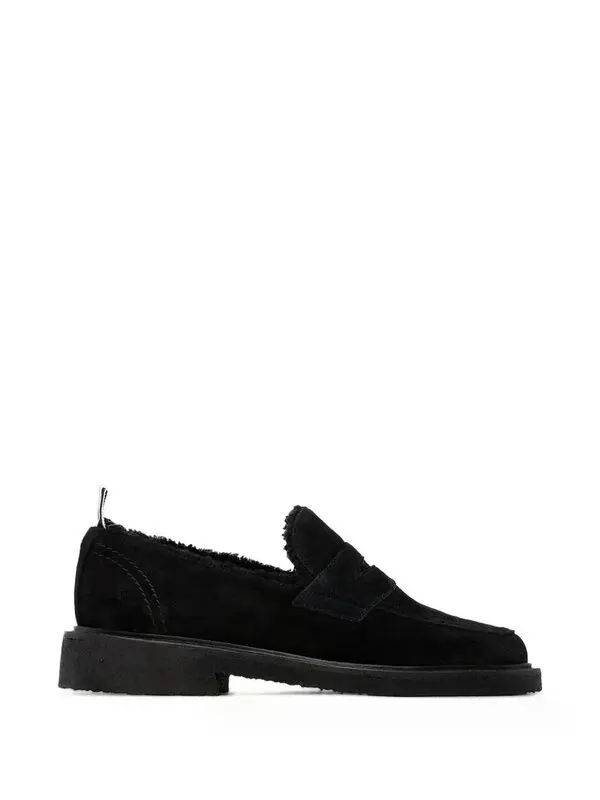 Thom Browne Shearling Penny Loafers