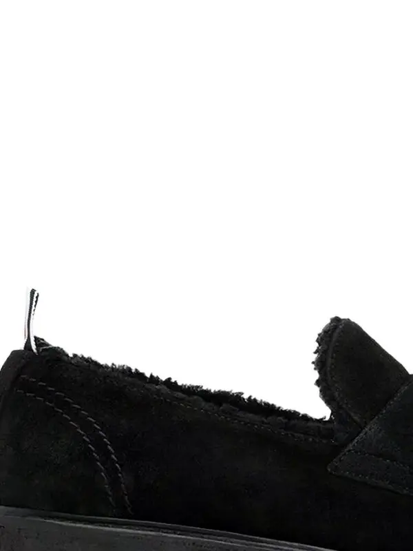 Thom Browne Shearling Penny Loafers