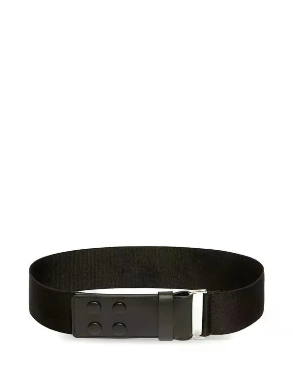 Max Mara Buttoned Leather Belt - Black