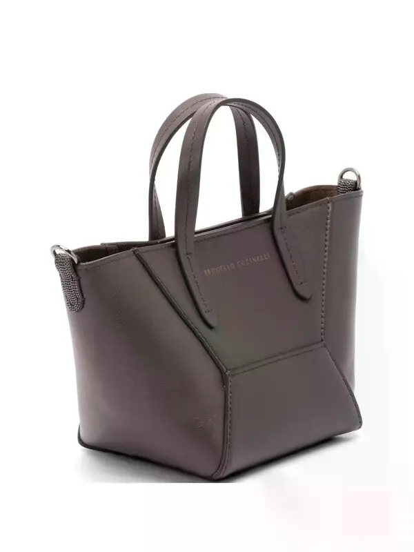 Brunello Cucinelli Mini Bc Duo Tote Bag - Brown