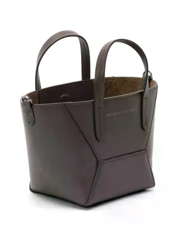 Brunello Cucinelli Mini Bc Duo Tote Bag - Brown