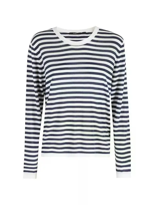 Seventy Striped Knit Top - Blue