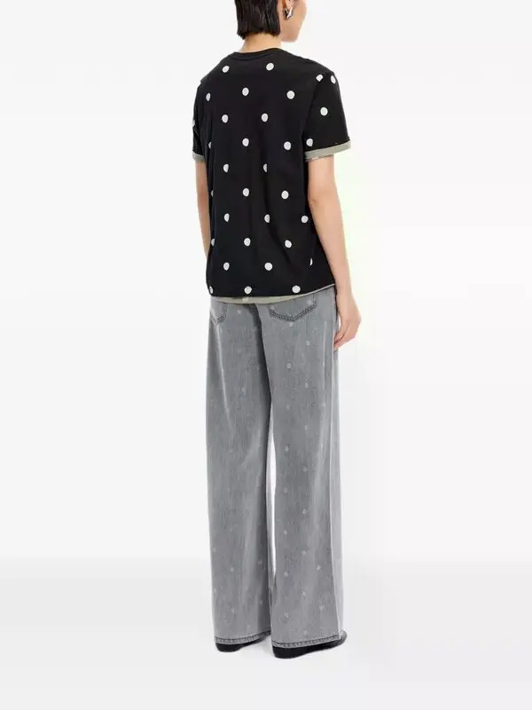 JNBY Polka-dot T-shirt - Black