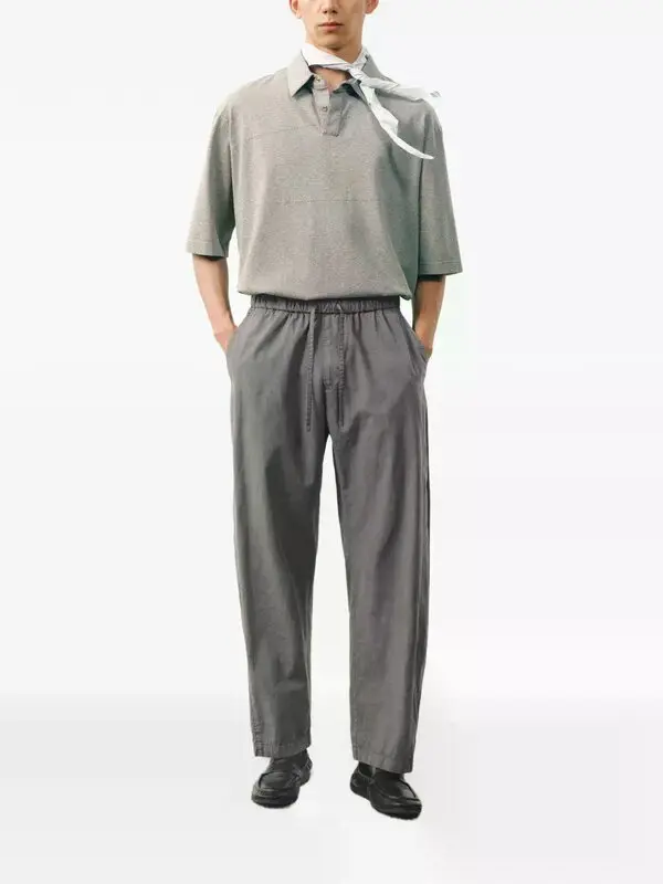 CROQUIS Buttoned-hem Trousers - Grey
