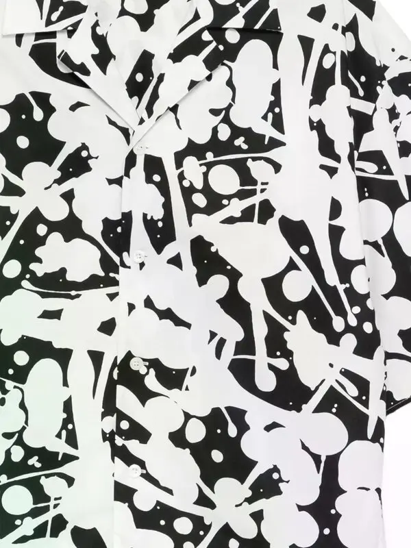 CROQUIS Painted-effect Shirt - Black