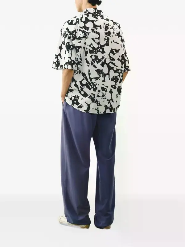 CROQUIS Painted-effect Shirt - Black