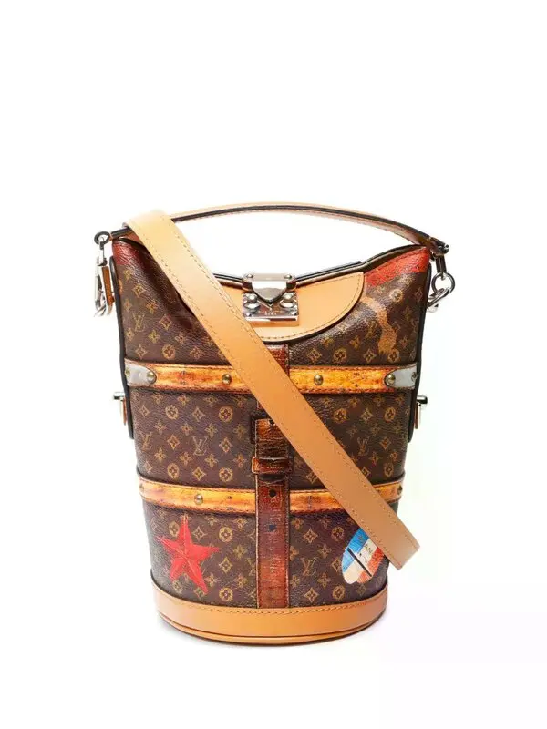 LOUIS VUITTON 2018 Trompe L'oeil Monogram Bucket Bag - Brown
