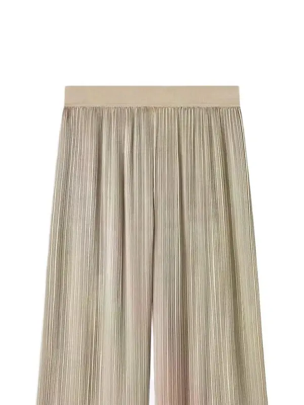 JOSEPH Amber Pleated Satin Trousers - Neutrals