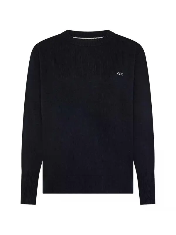 SUN 68 Logo Crew Neck Sweater - Blue