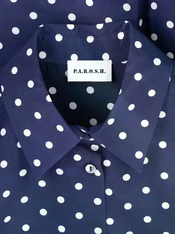 P.a.r.o.s.h Polka Dot Shirt - Blue