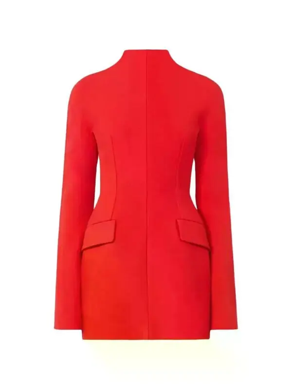 Sportmax Tefrite High-neck Dress With Flap Pockets