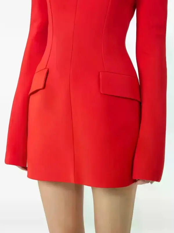 Sportmax Tefrite High-neck Dress With Flap Pockets