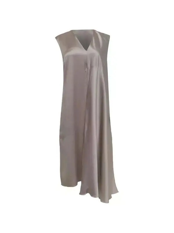 JOSEPH Carrol V-neck Midi Dress - Neutrals