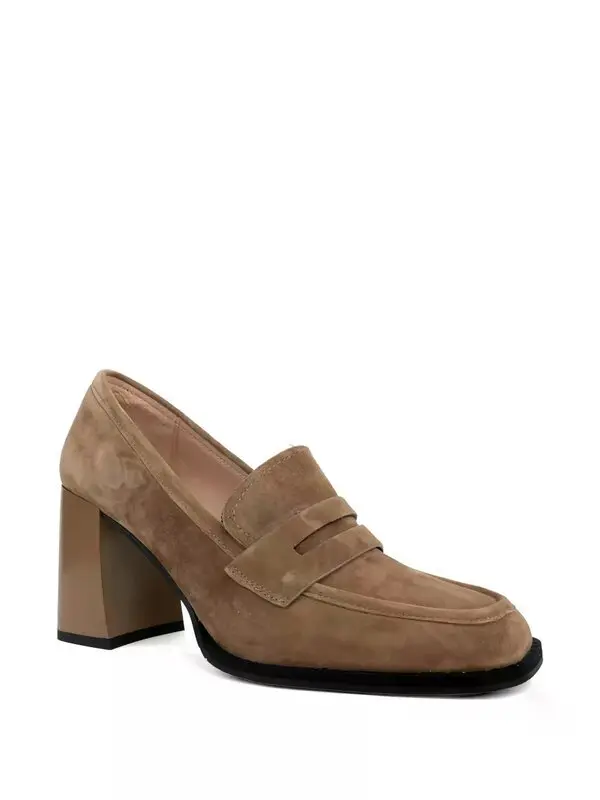 LINDA BAUMANN Block Heel Loafers
