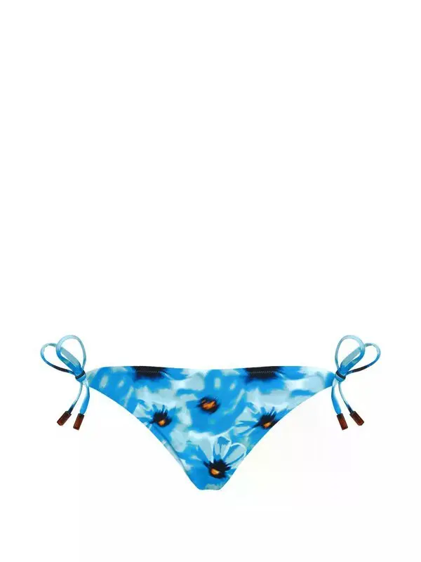 Vilebrequin Poppies Side-tie Bikini Bottom - Blue