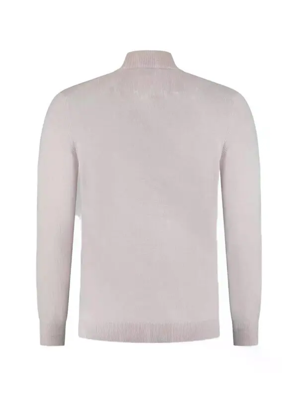 GRAN SASSO Zipped High Neck Sweater - Neutrals