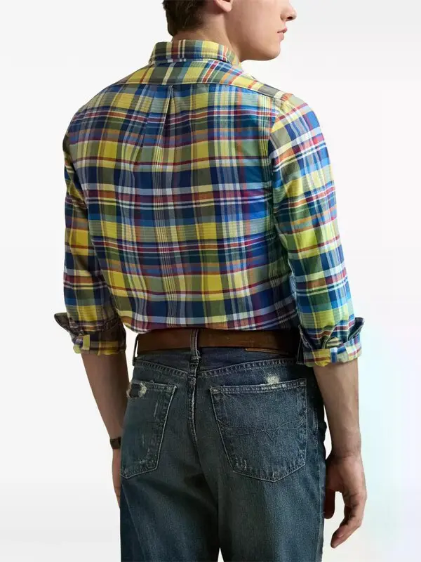 Polo Ralph Lauren Plaid Long-sleeved Shirt - Yellow