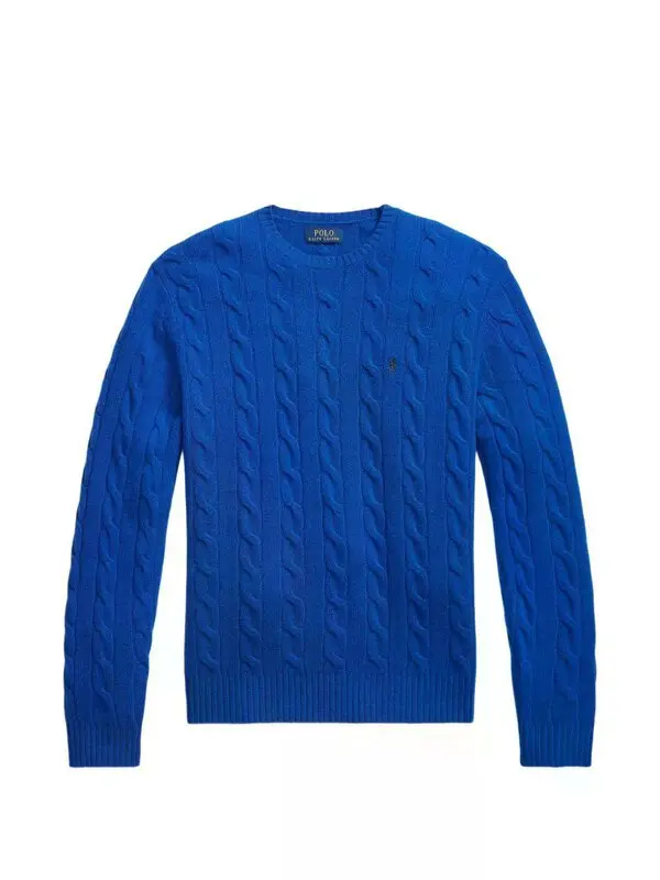 Polo Ralph Lauren Cable-knit Crew-neck Sweater - Blue