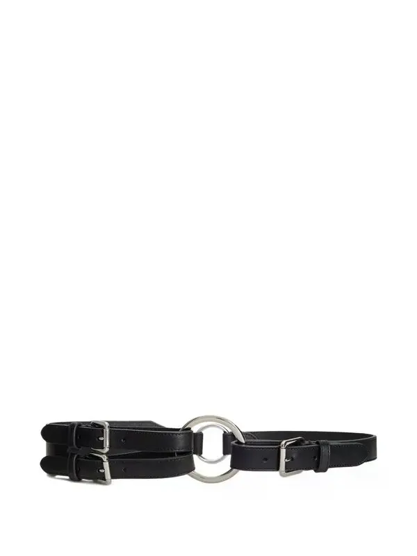 Polo Ralph Lauren Double-buckle Ring Belt - Black