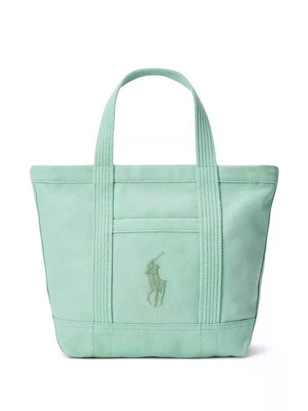 Polo Ralph Lauren Embroidered-logo Tote Bag - Green