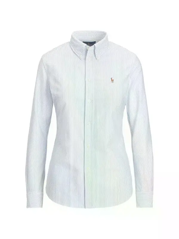 Polo Ralph Lauren Striped Logo Shirt - Blue