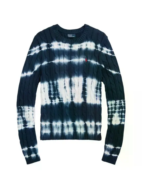 Polo Ralph Lauren Cable-knit Tie-dye Sweater - Blue