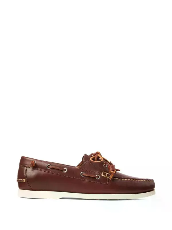 Polo Ralph Lauren Merton Boat Shoes With Bow Detailing - Brown