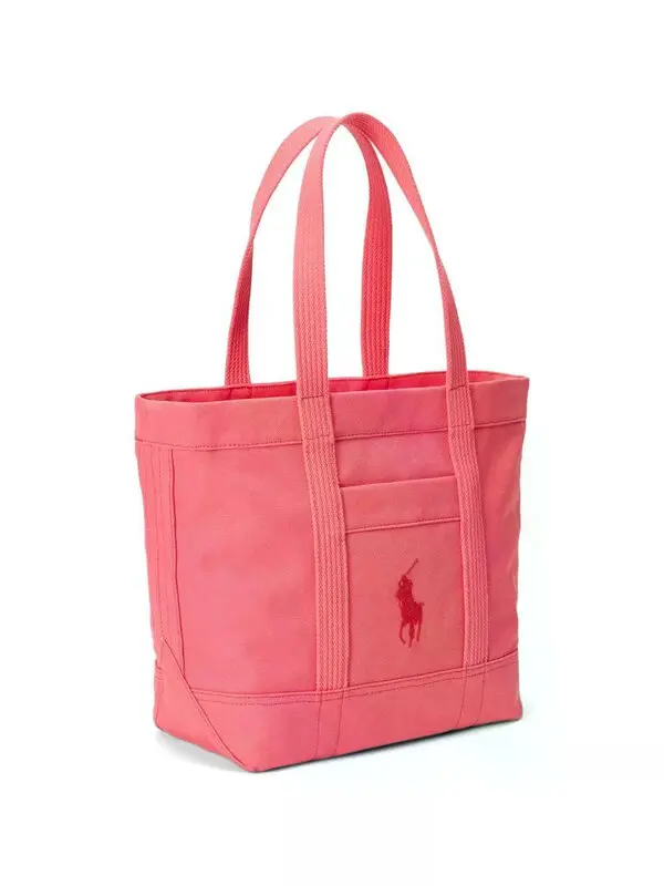 Polo Ralph Lauren Embroidered-logo Tote Bag - Pink