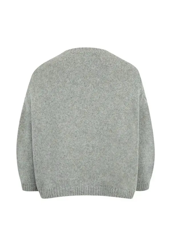 Khaite Sabina Ribbed Knit Sweater - Grey